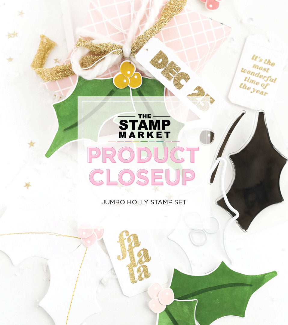 JUMBO HOLLY STAMP SET – The Stamp Market