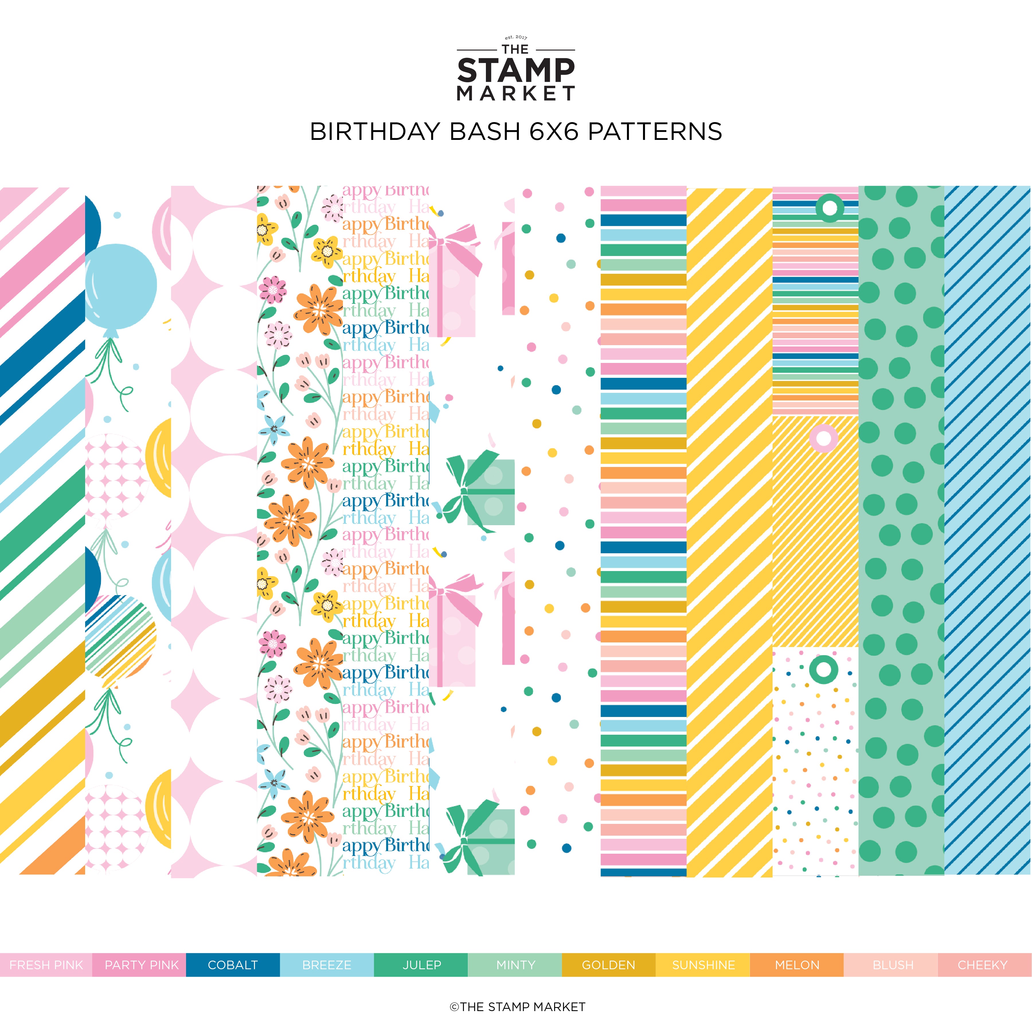 BIRTHDAY BASH 6X6 PATTERNS – The Stamp Market