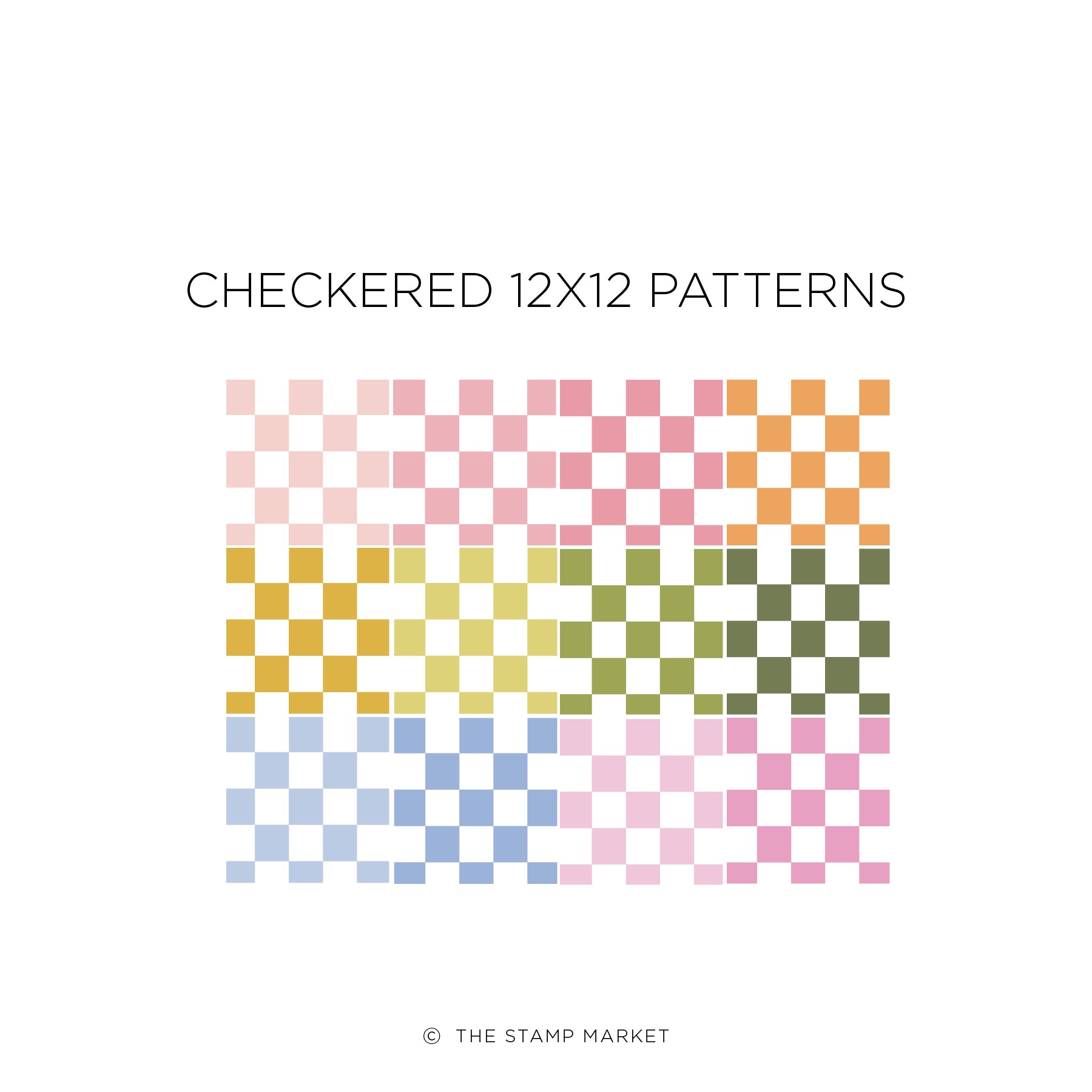 CHECKERED 12X12 PATTERNS – The Stamp Market