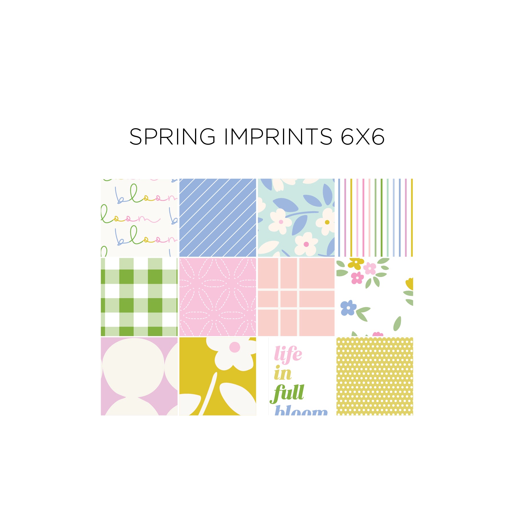 SPRING IMPRINTS PATTERNS 6X6 – The Stamp Market
